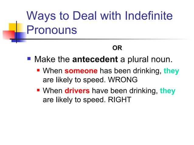 Pronoun antecedent powerpoint | PPT