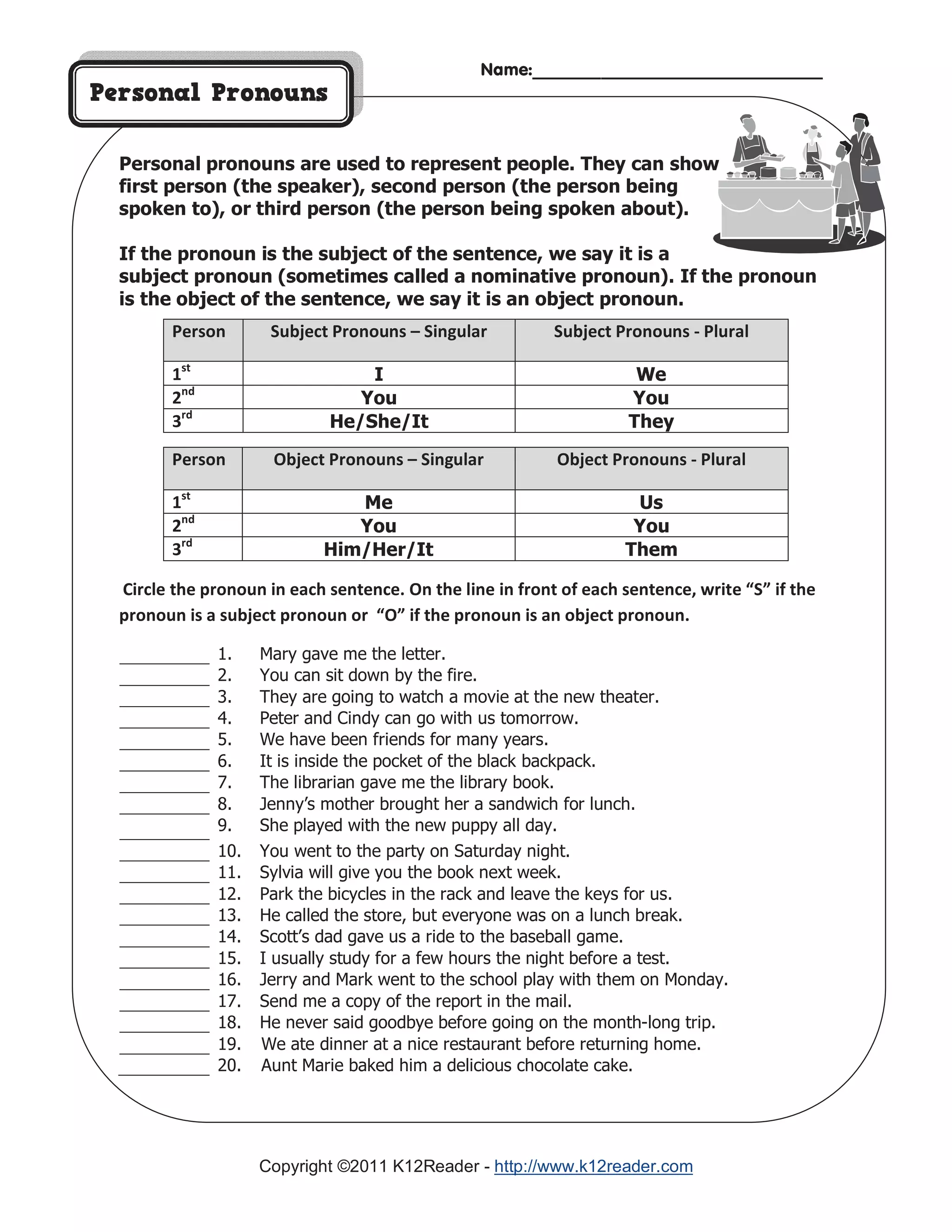Pronoun2 personal pronouns-1-2 | PDF