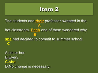 Pronoun agreement ppt | PPT