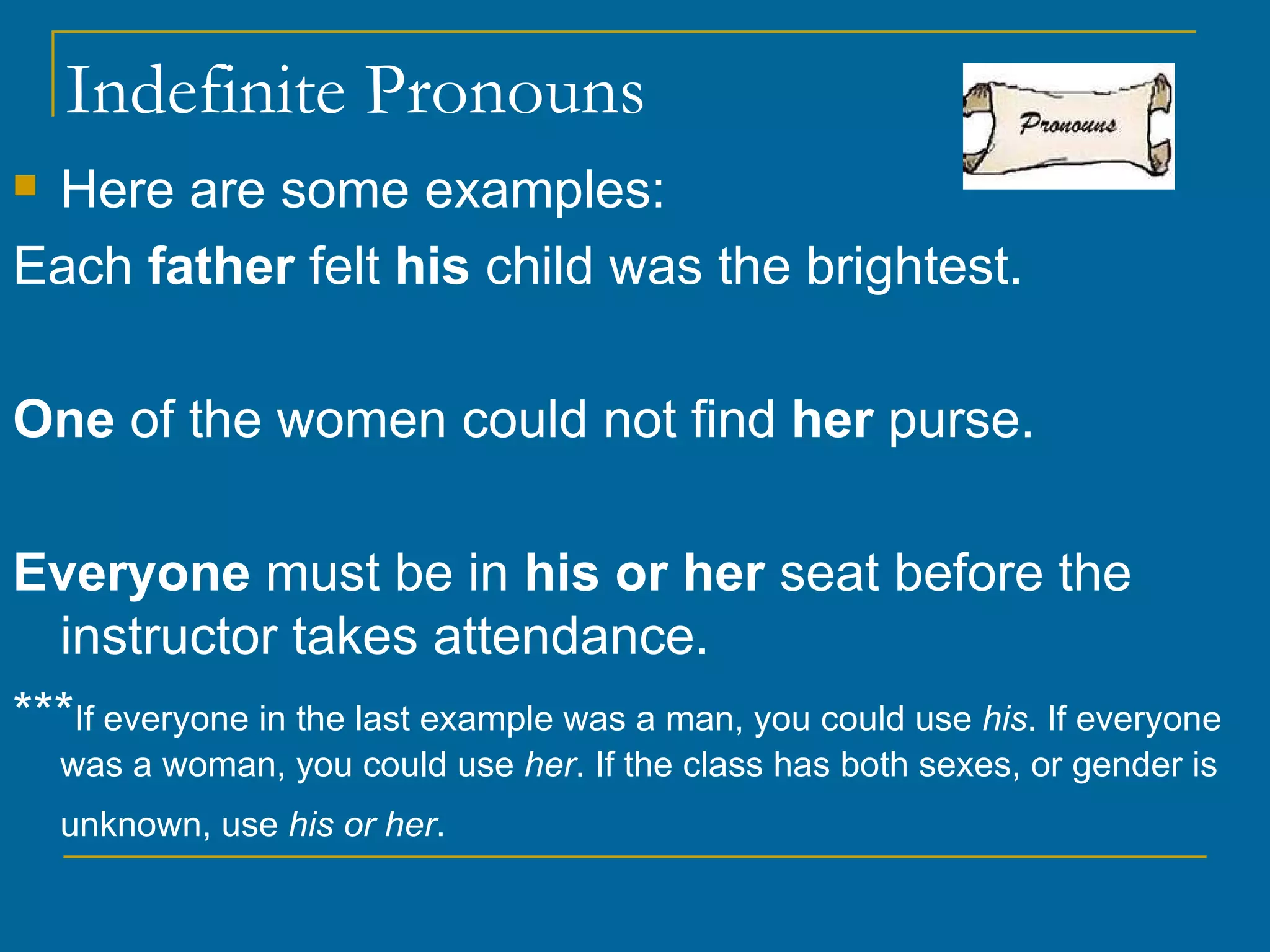 Pronoun Agreement & Reference | PPT