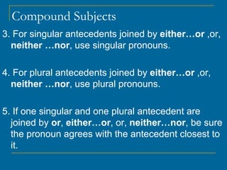 Pronoun Agreement & Reference | PPT