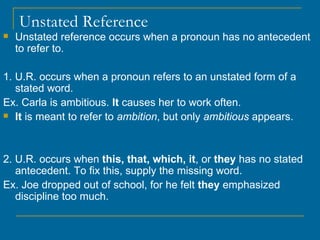 Pronoun Agreement & Reference | PPT