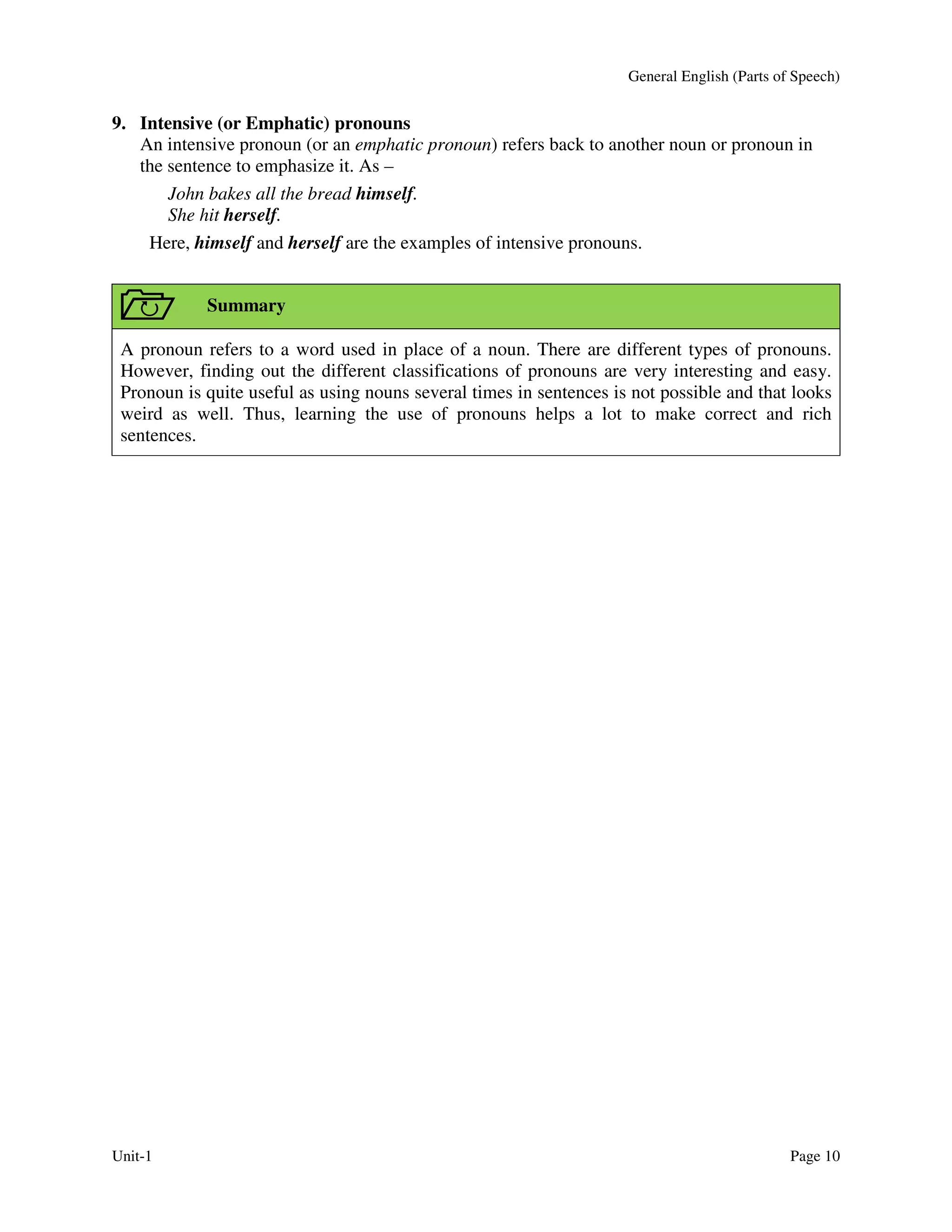 Pronoun and its kinds.pdf | Family and Relationships
