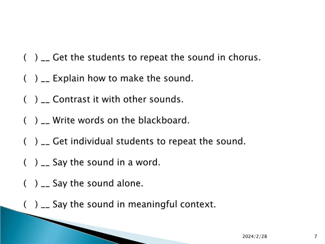 This is about Teaching pronunciation.ppt