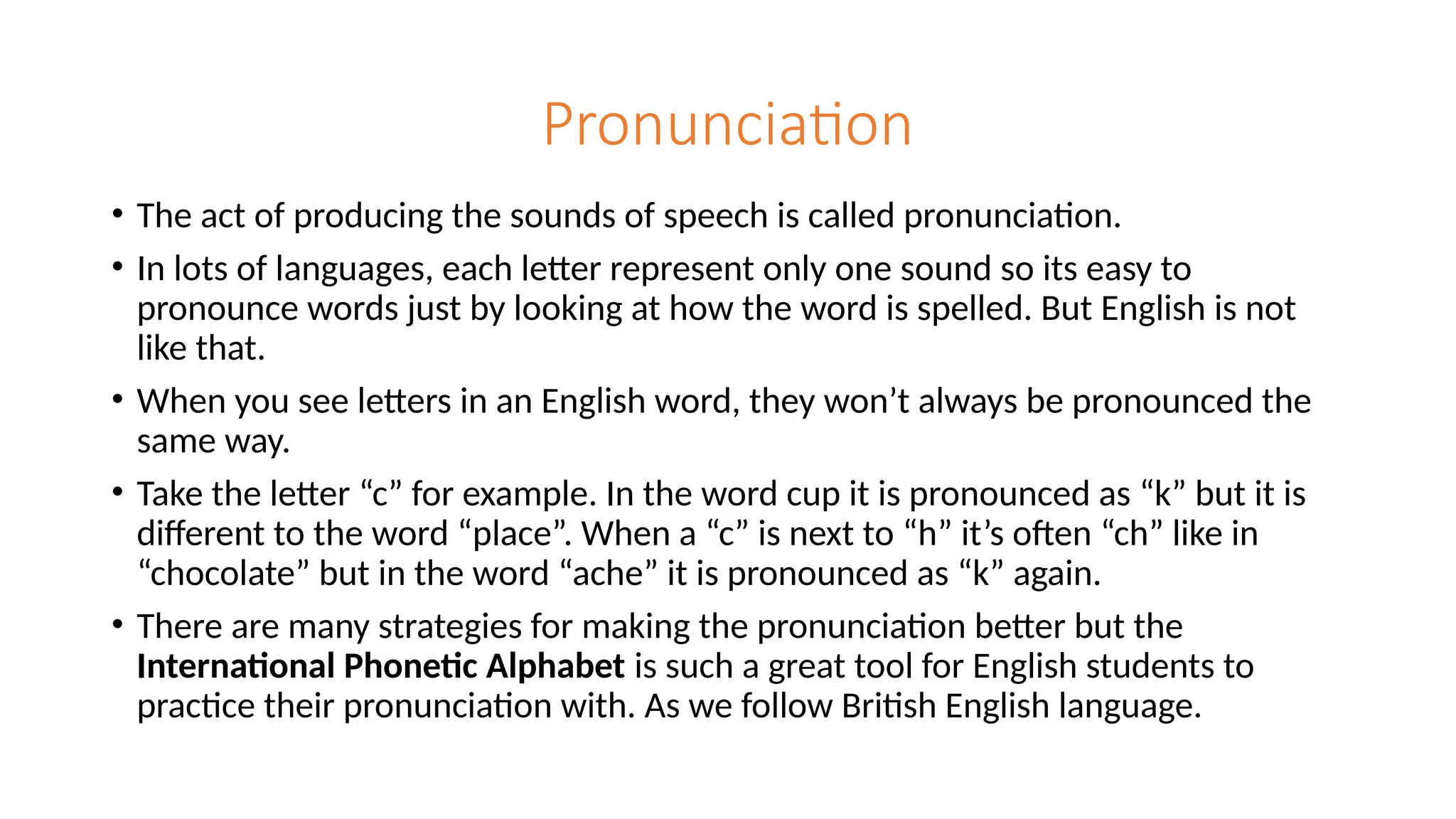 Pronounciation in English Material Teaching | PPTX