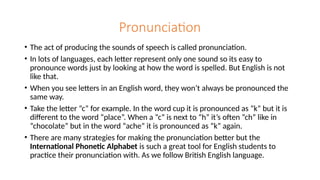 Pronounciation in English Material Teaching | PPTX
