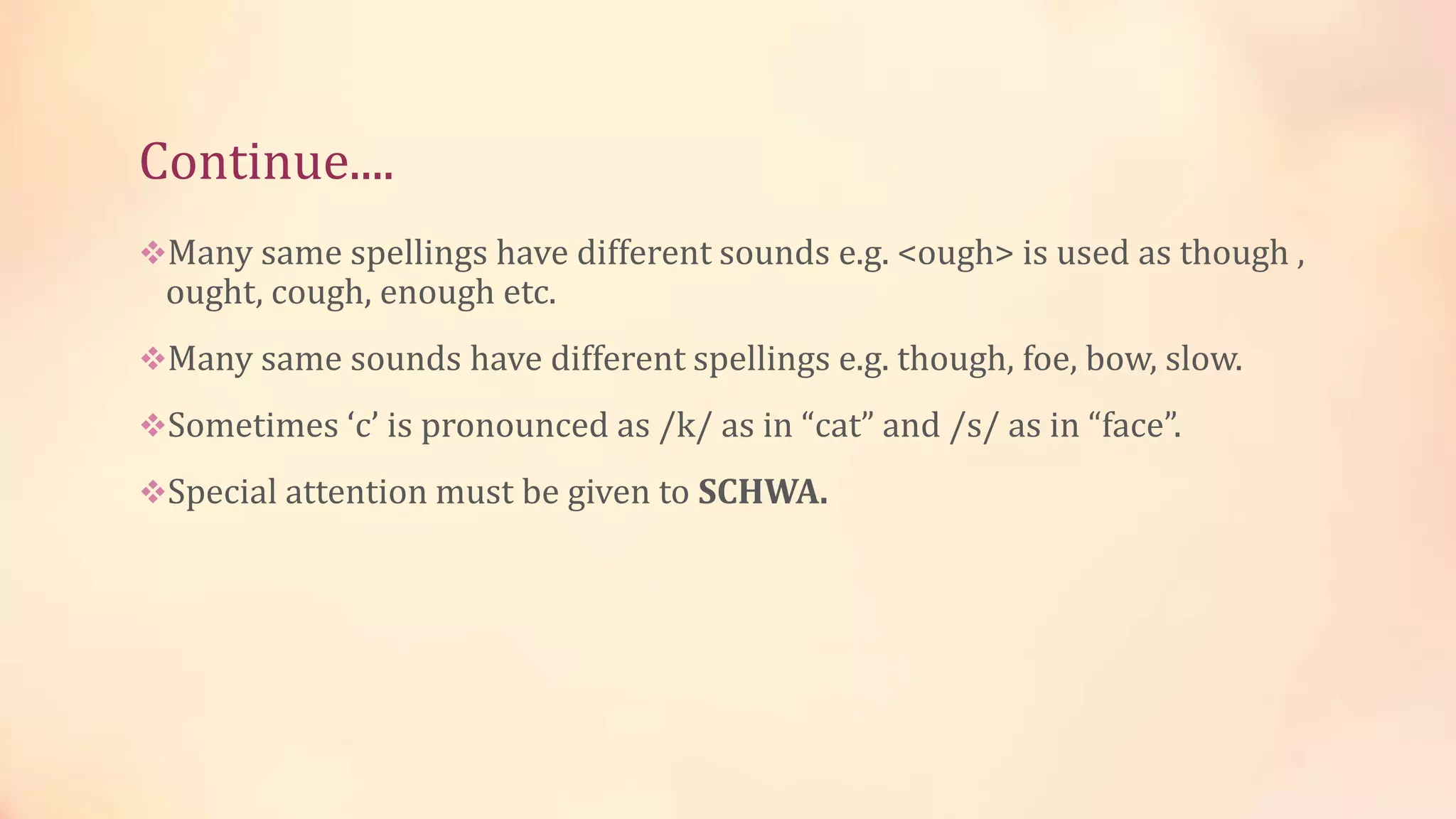 Pronounciation problems(final) copy | PPTX