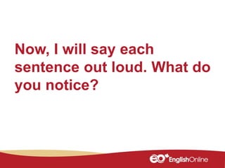 Pronouncing 2 syllable nouns and verbs | PPTX