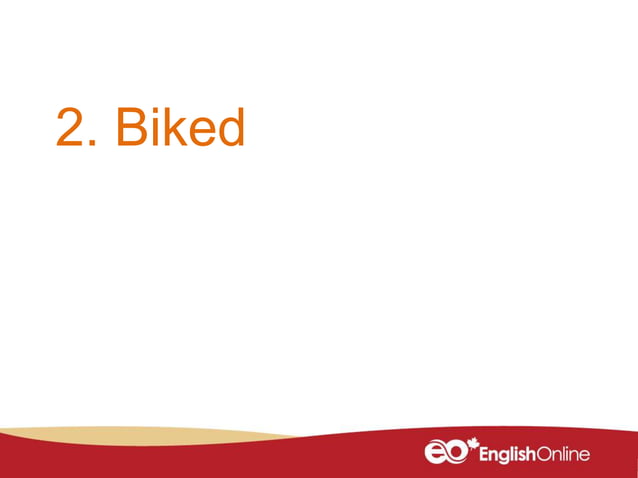 Pronunciation of the simple past -ed | PPTX