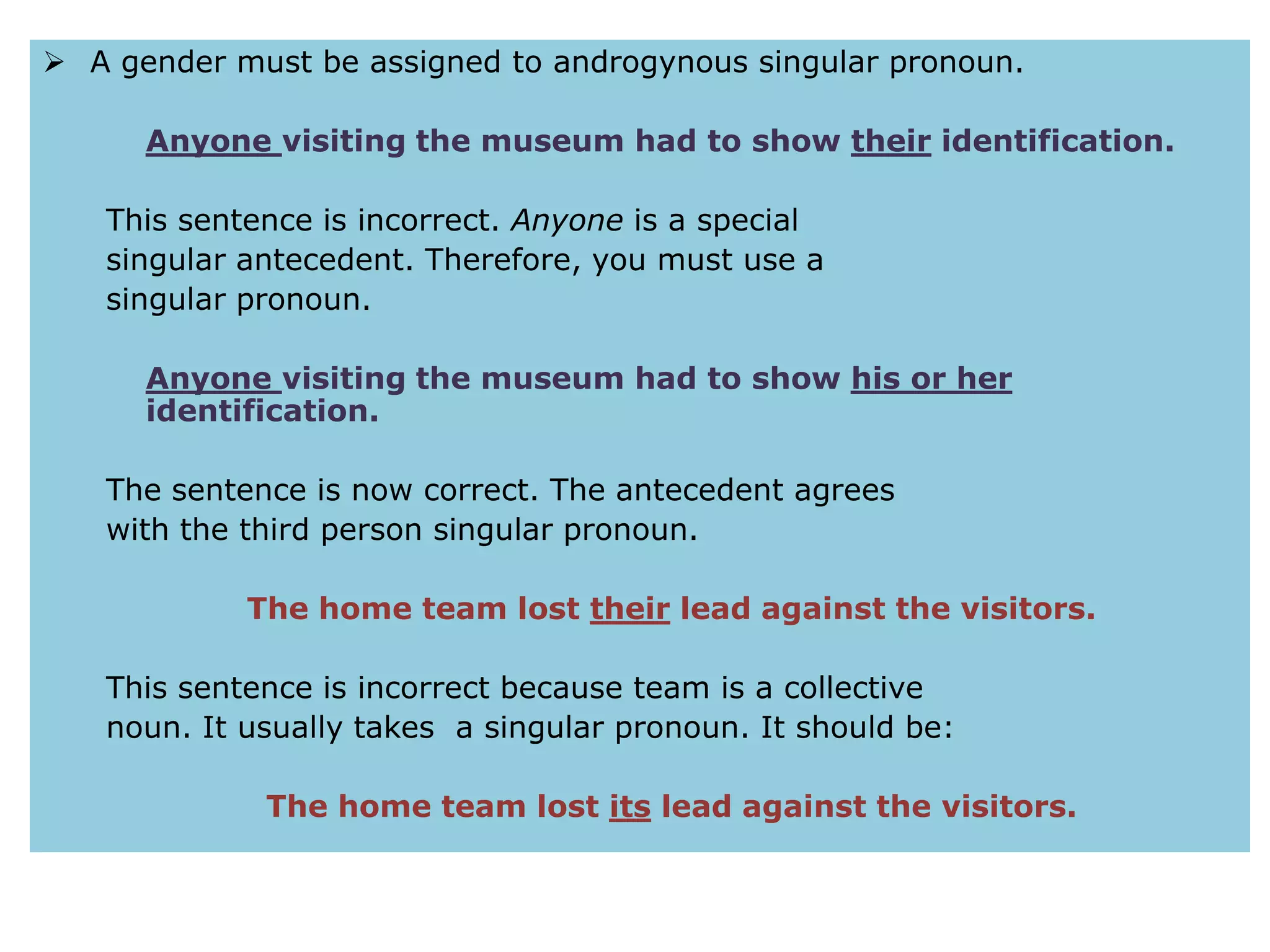 Pronoun errors | PPSX