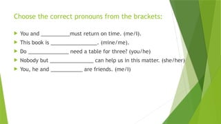 A good guide to pronoun to understand easily | PPT
