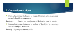 A good guide to pronoun to understand easily | PPT