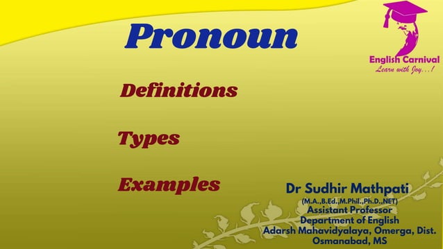 Pronoun | PPT
