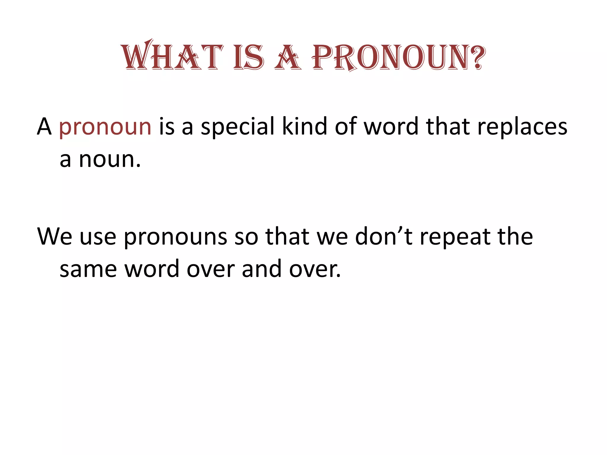 Pronoun powerpoint | PPTX