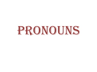 Pronoun powerpoint | PPTX