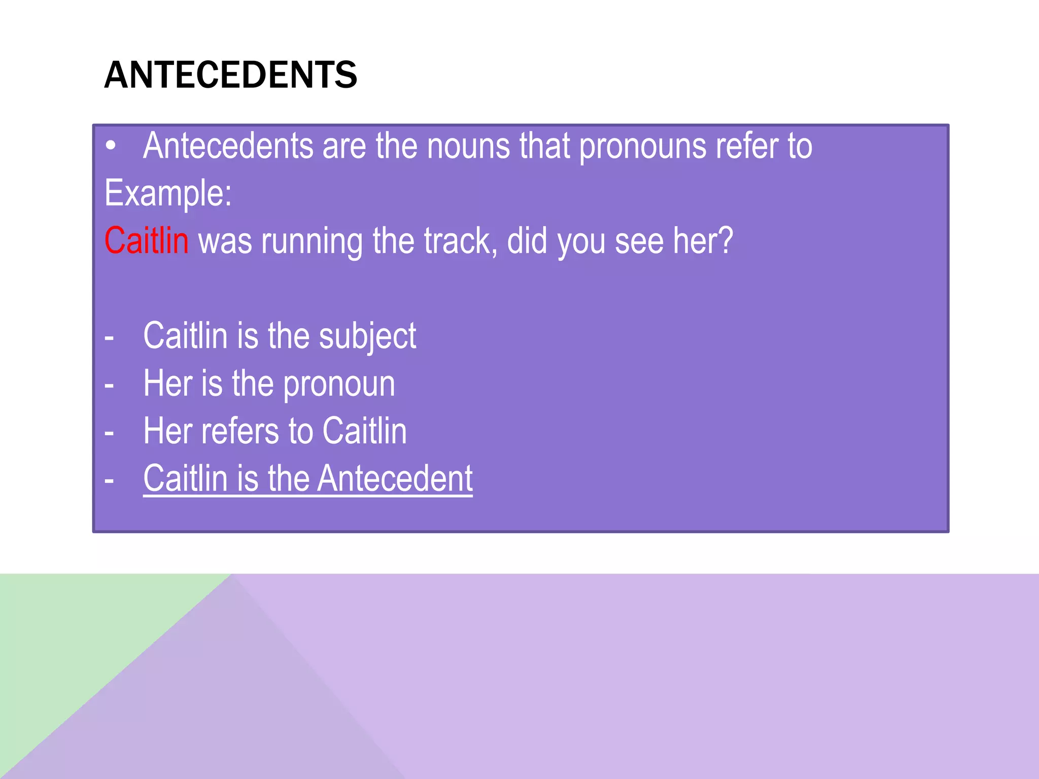 Pronoun presentation | PPTX