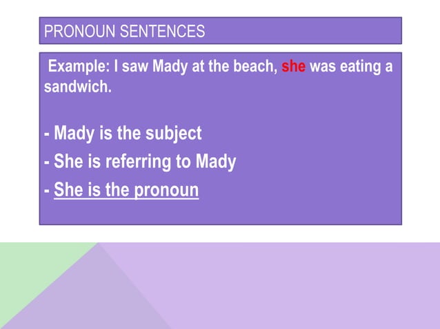Pronoun presentation | PPT