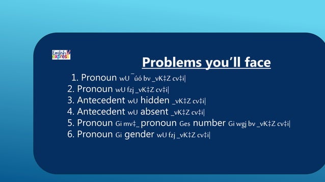 Pronoun reference pptx | PPTX