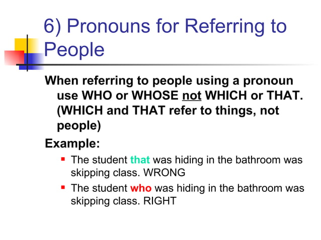 Pronoun reference powerpoint | PPT
