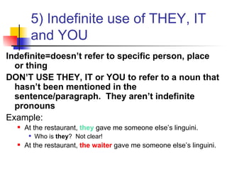 Pronoun reference powerpoint | PPT