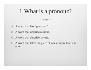 Pronoun review 6th | PDF