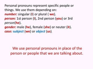 Pronouns | PPTX