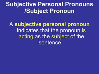 Pronouns | PPT