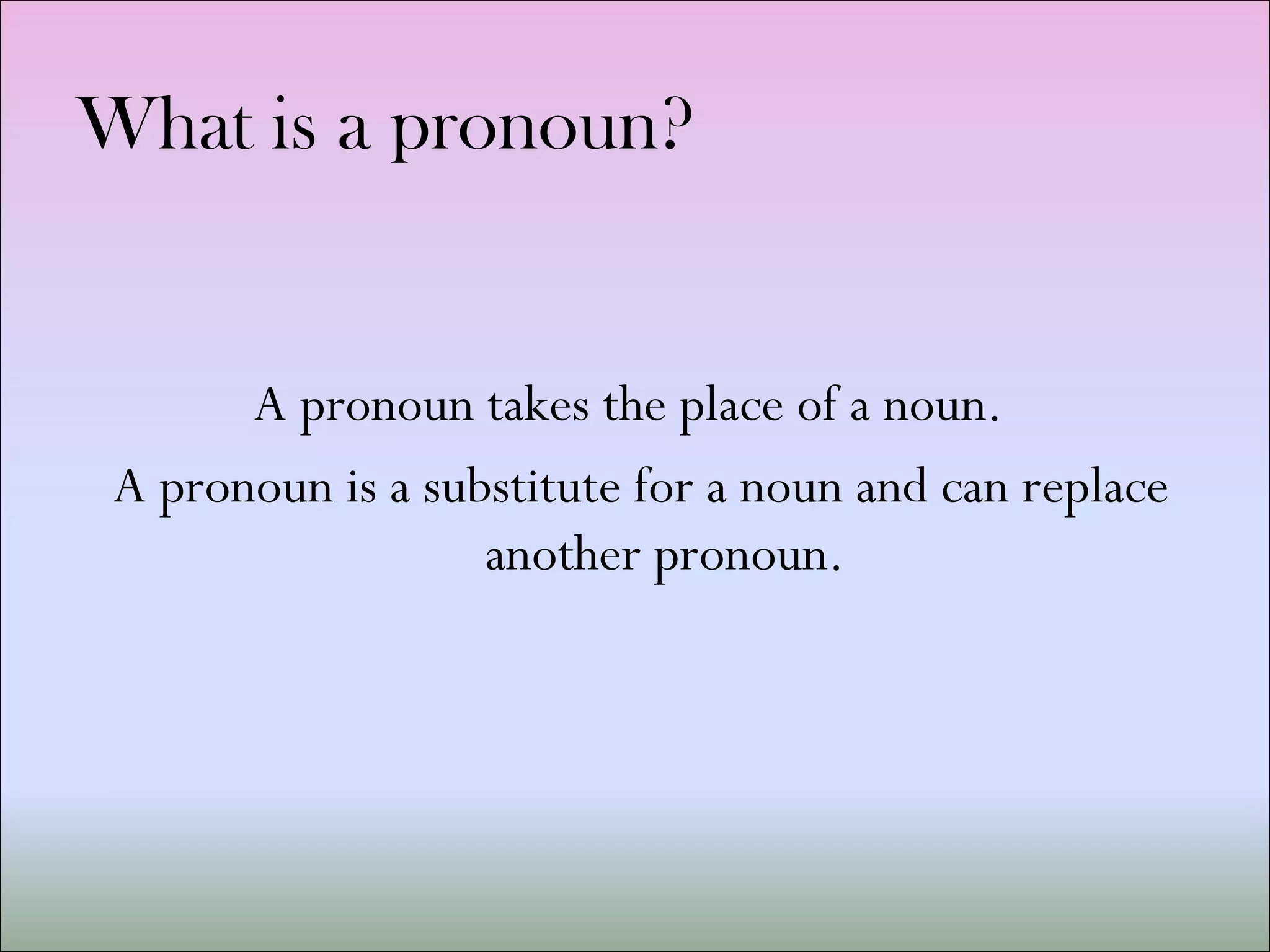 Pronouns | PPT