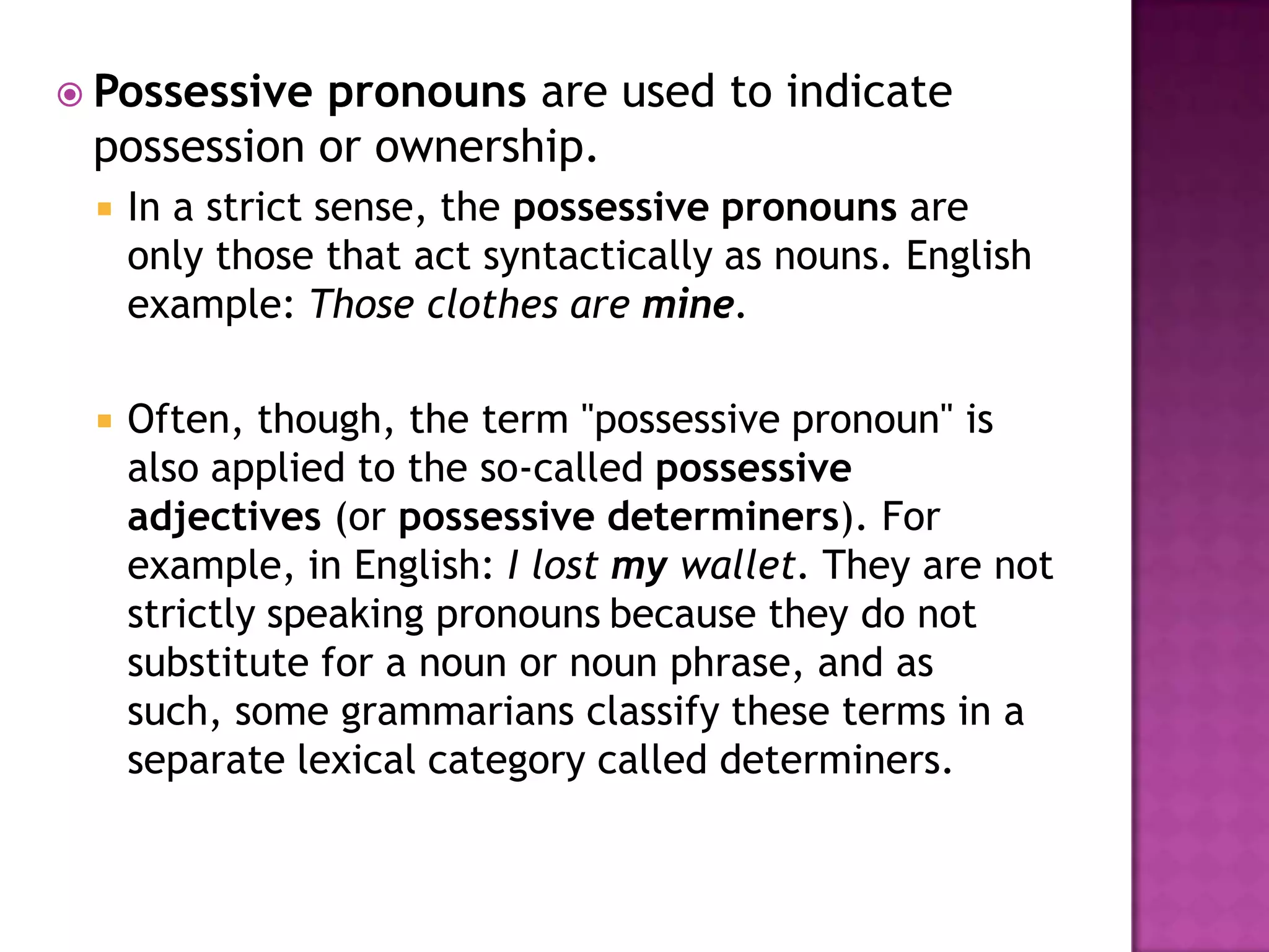 Pronouns | PPTX