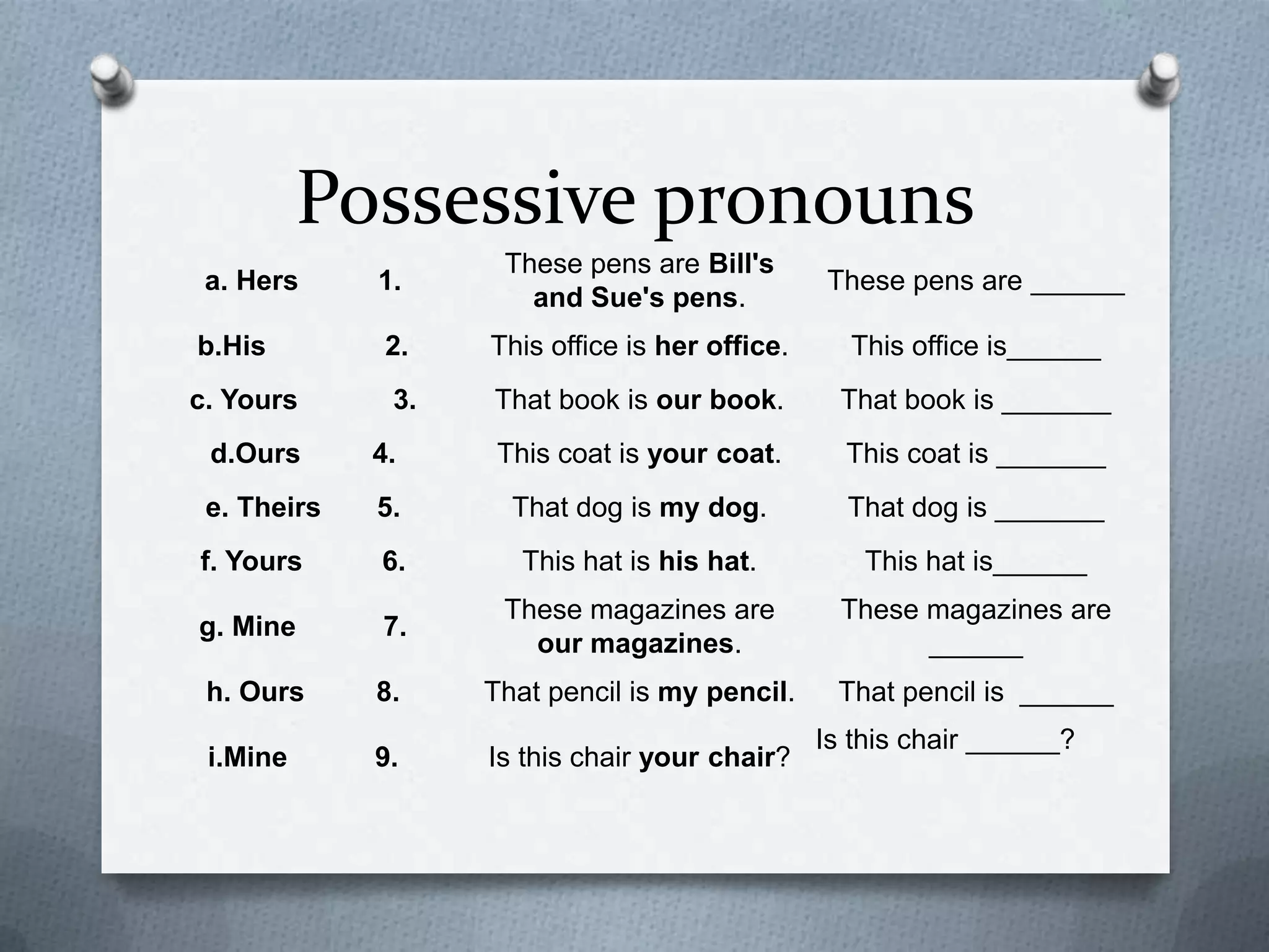Pronouns | PPTX