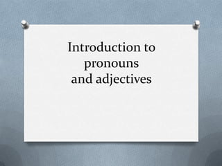 Pronouns | PPTX