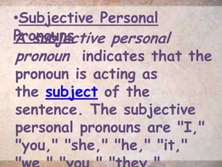 Pronouns | PPTX