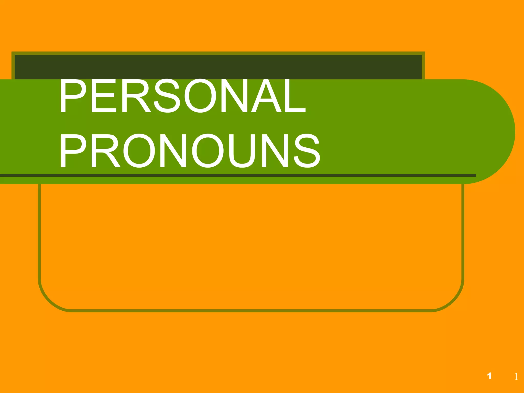 Pronouns | PPT