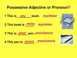 Pronouns( English work) | PPS