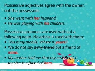 Pronouns | PPT