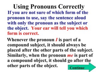 Personal Pronouns | PPT