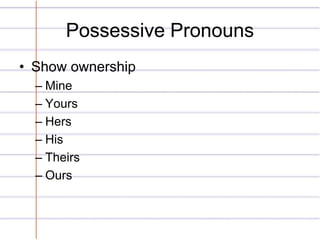 Pronouns | PPTX