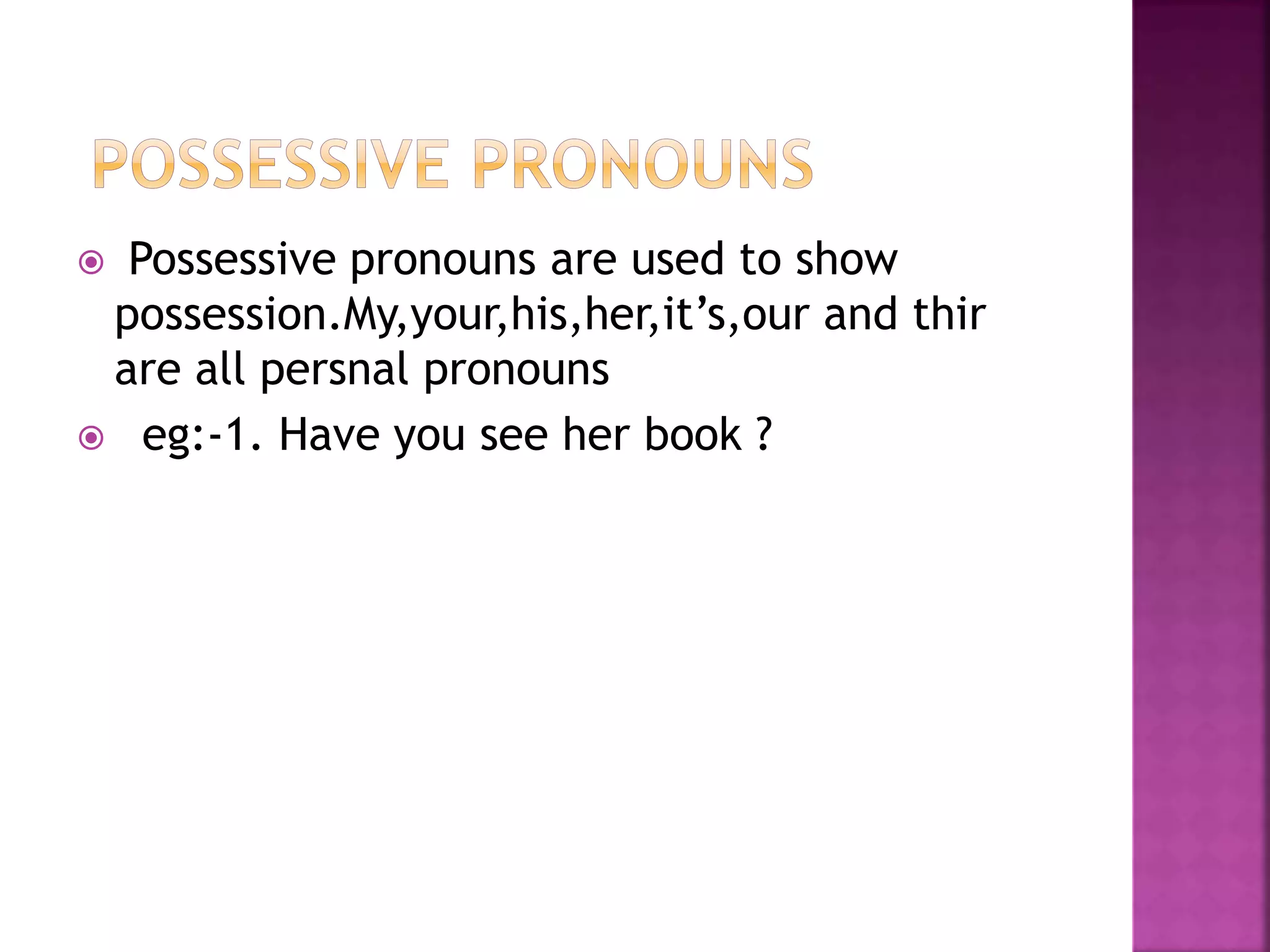 POWERPOINT-Pronouns | PPT | Free Download