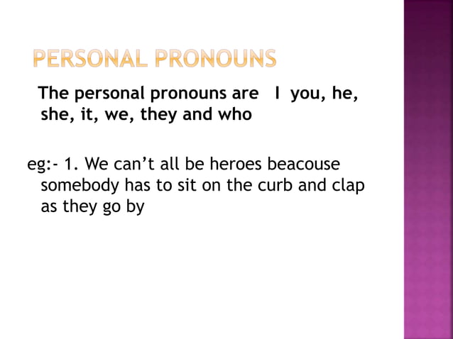 POWERPOINT-Pronouns | PPT
