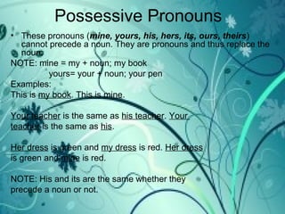 Pronouns | PPT