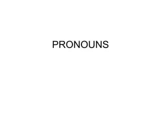 Pronouns | PPTX