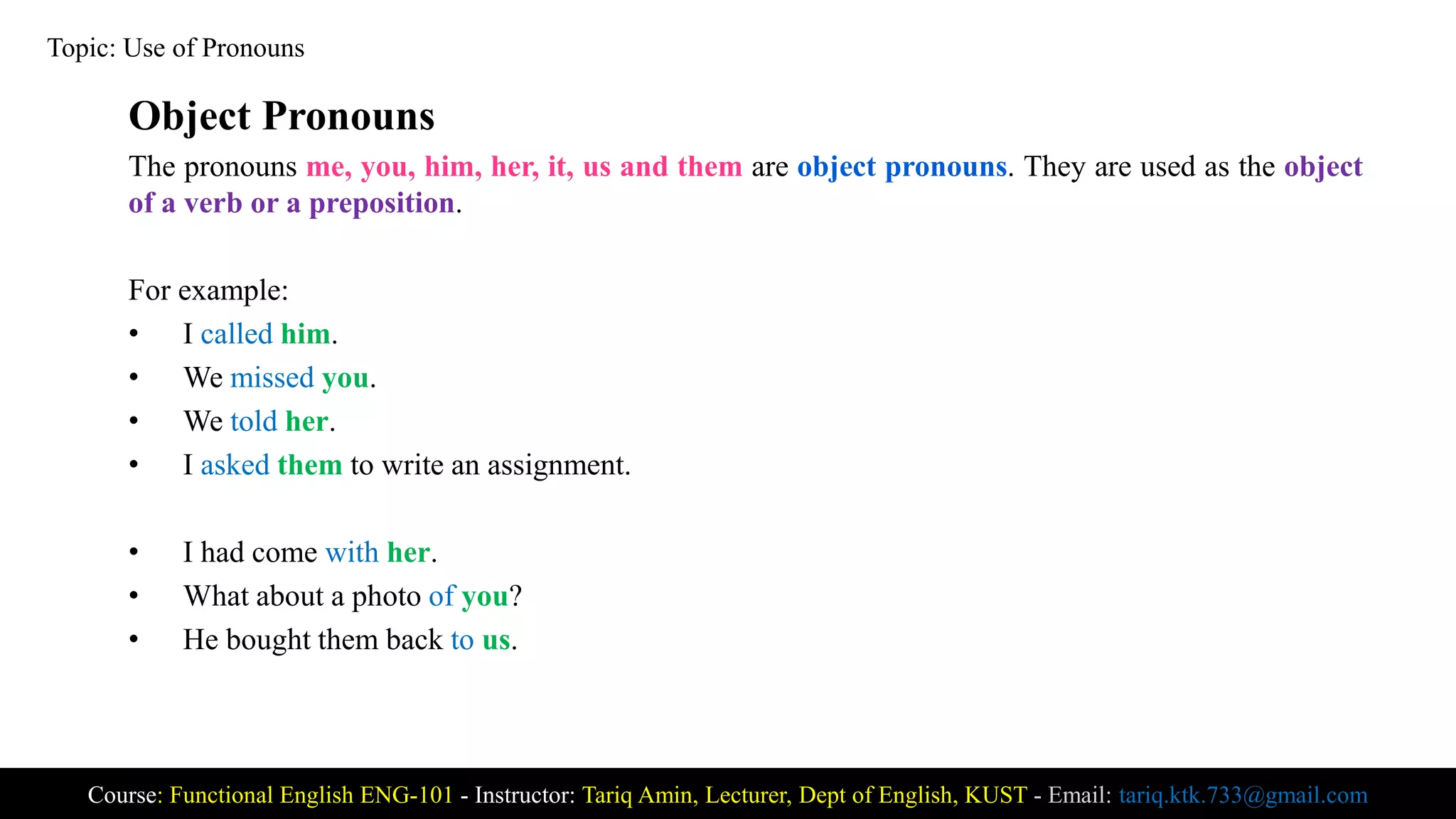 What is a Pronoun? | PPT | Free Download