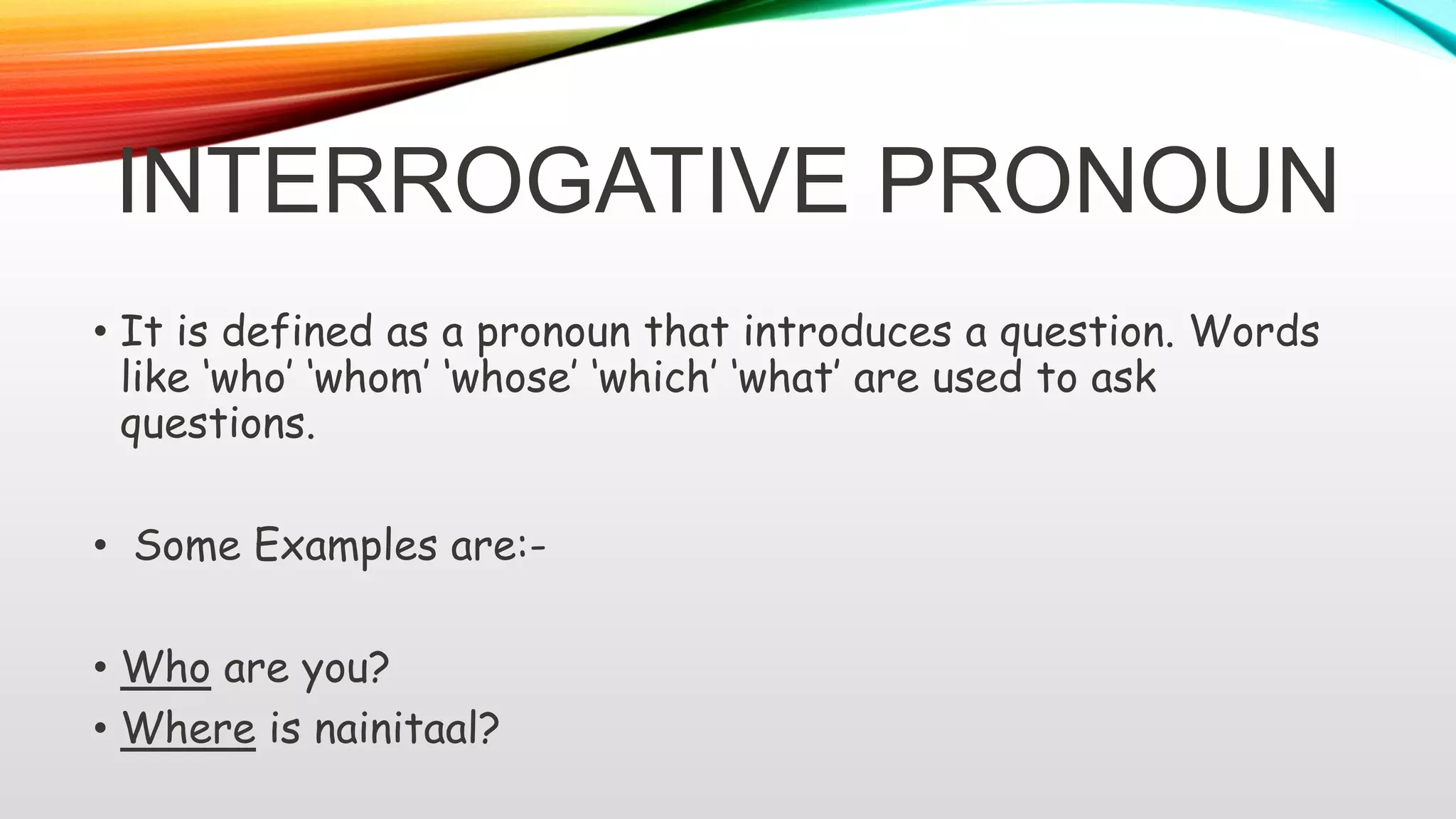 Pronouns and its types | PPTX
