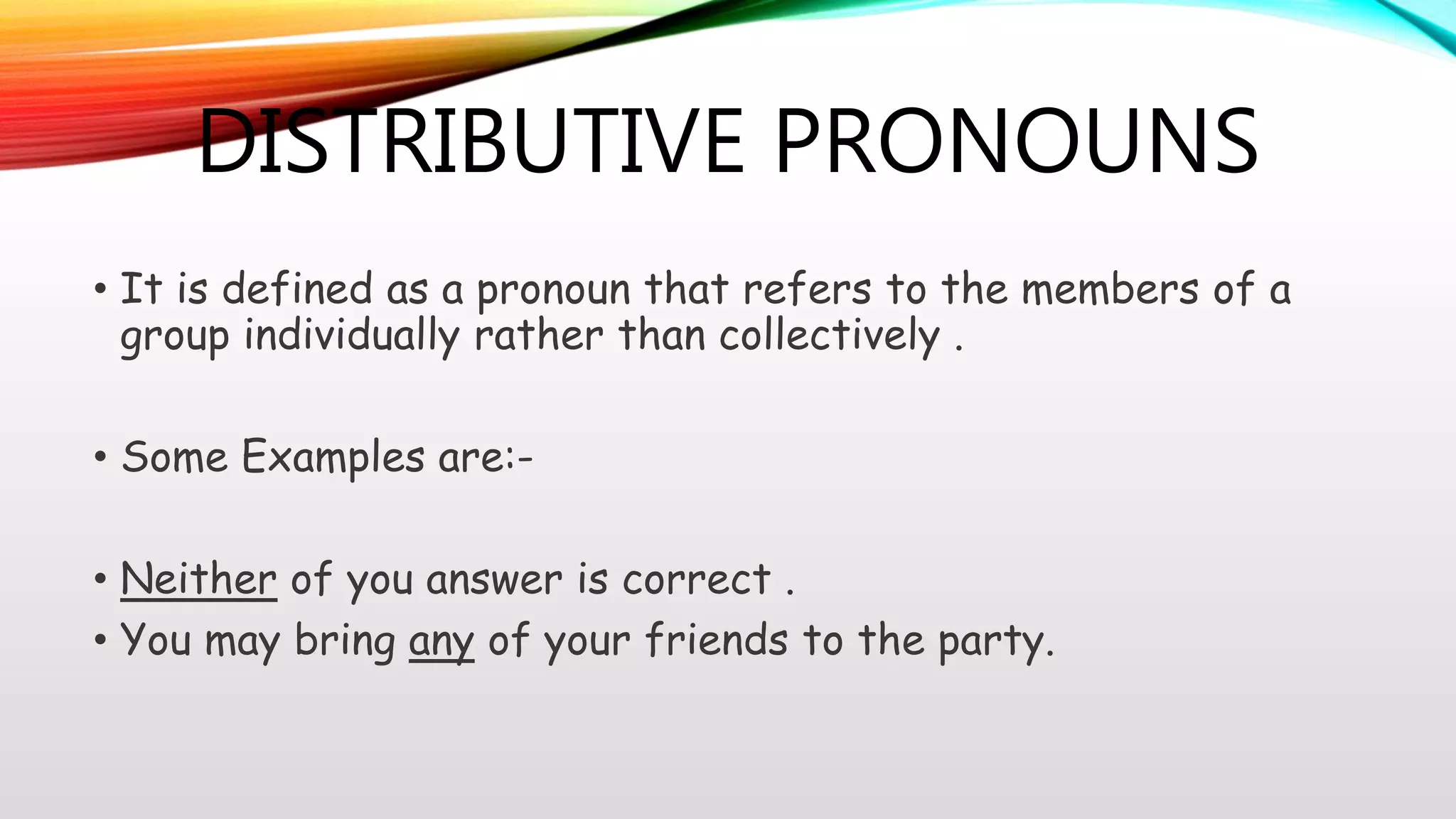 Pronouns and its types | PPTX