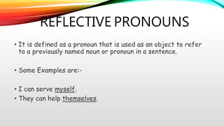 Pronouns and its types | PPTX