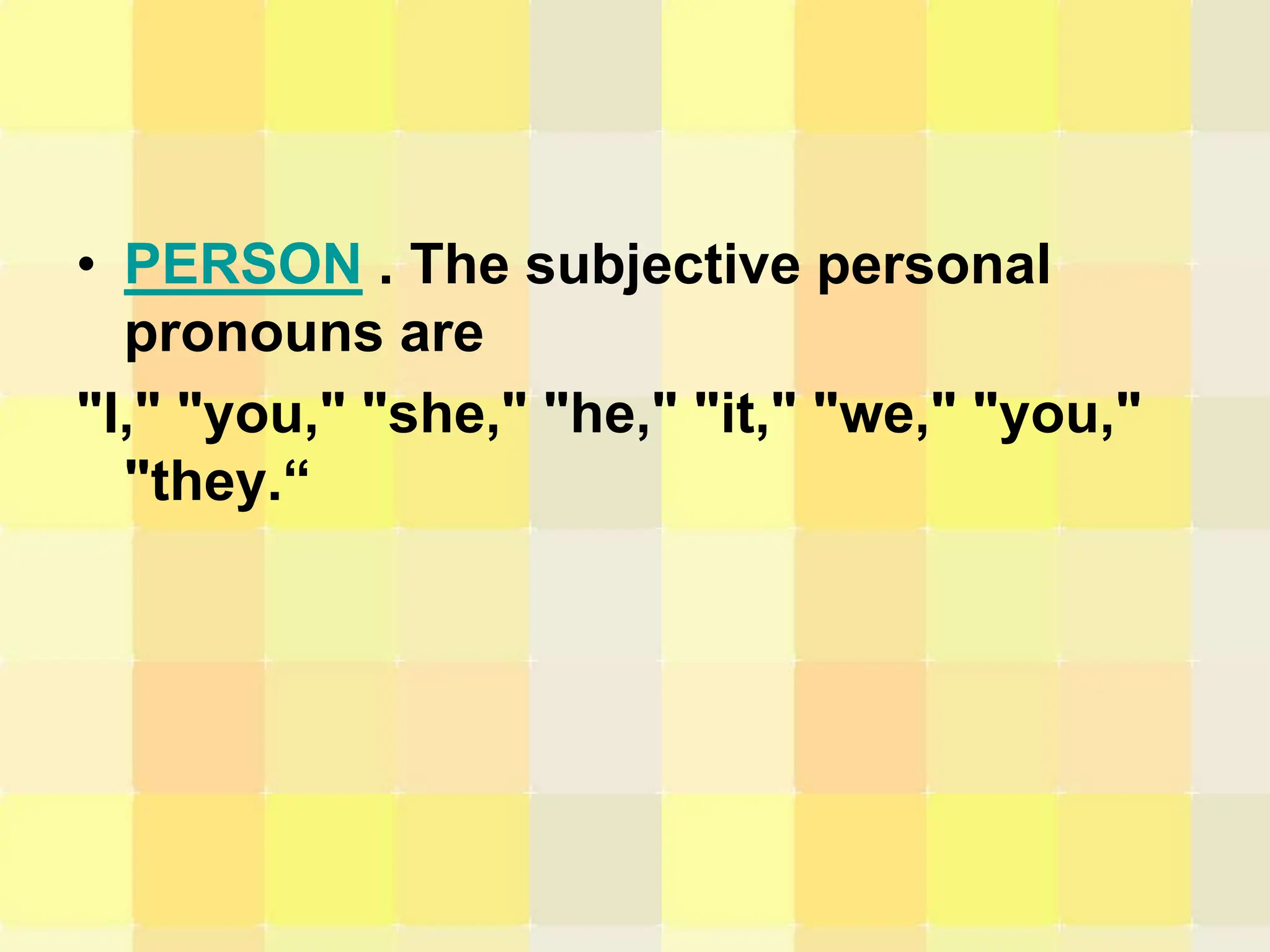 personal .Pronouns for. esl students.ppt