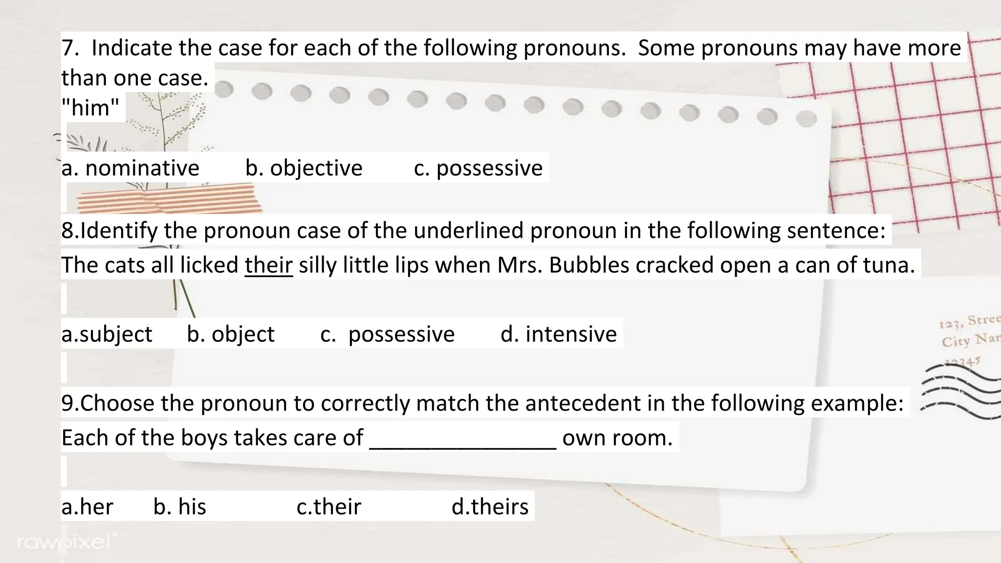 The Cases of Pronouns and its definition | PPTX
