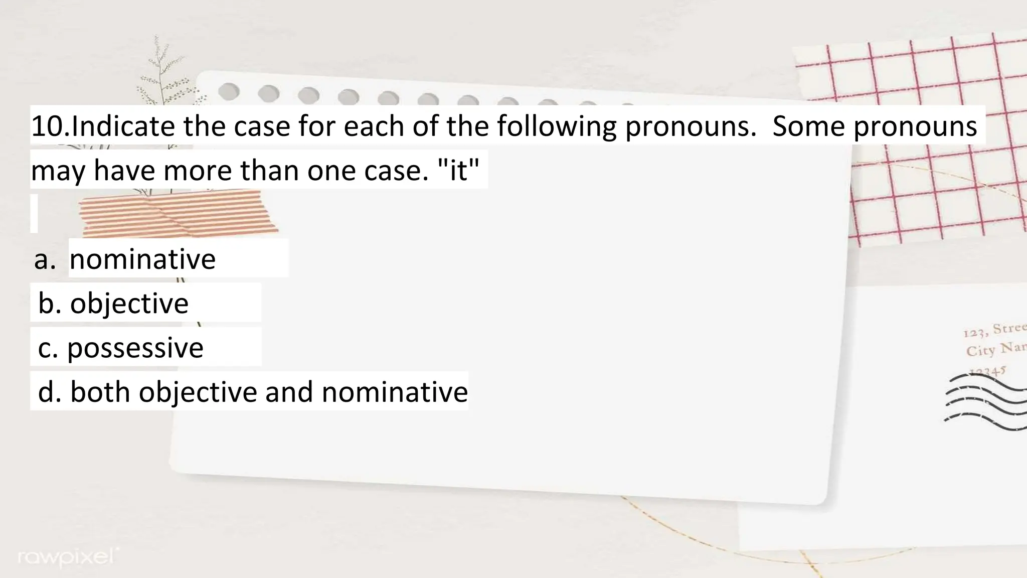 The Cases of Pronouns and its definition | PPTX