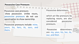 The Cases of Pronouns and its definition | PPTX