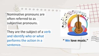 The Cases of Pronouns and its definition | PPTX